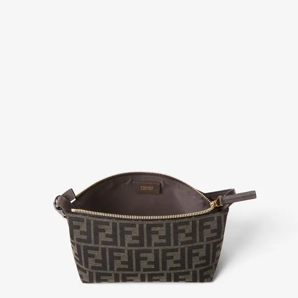 Fendi Vanity Pouch Small Ff Zucca Jacquard Fabric Mini-bag